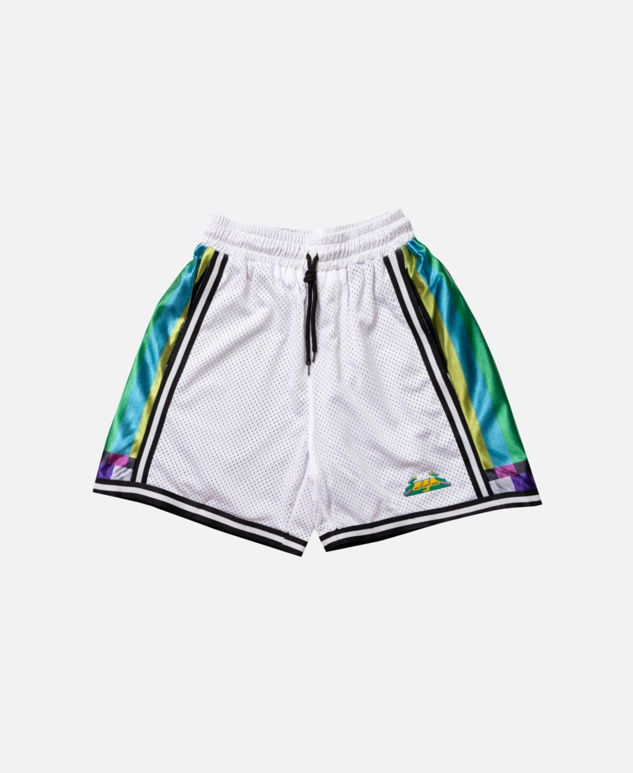 WHITE BACKYARD SHORTS